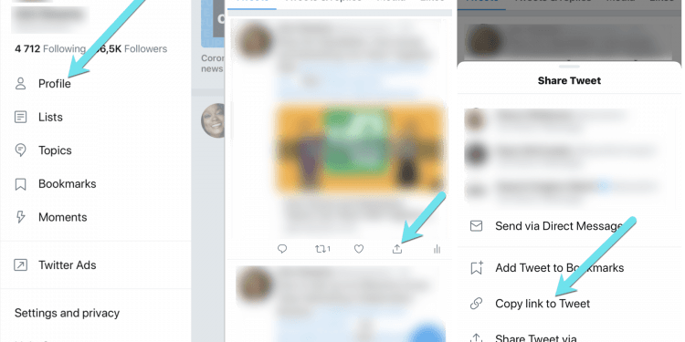 How to Copy Twitter Profile Link - Zeru