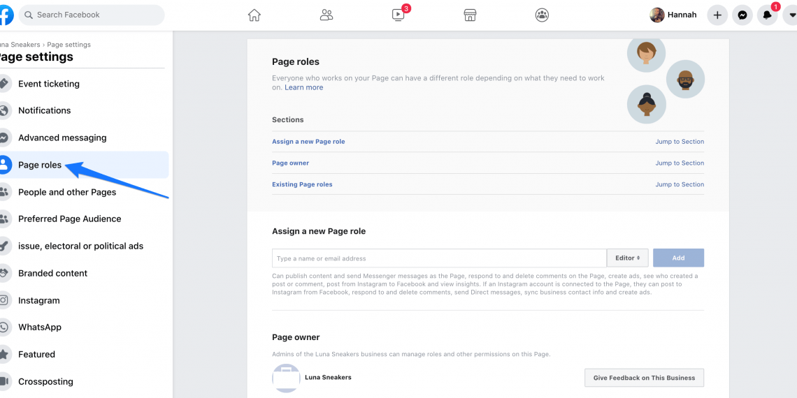 Where is Page Roles on Facebook? - Zeru